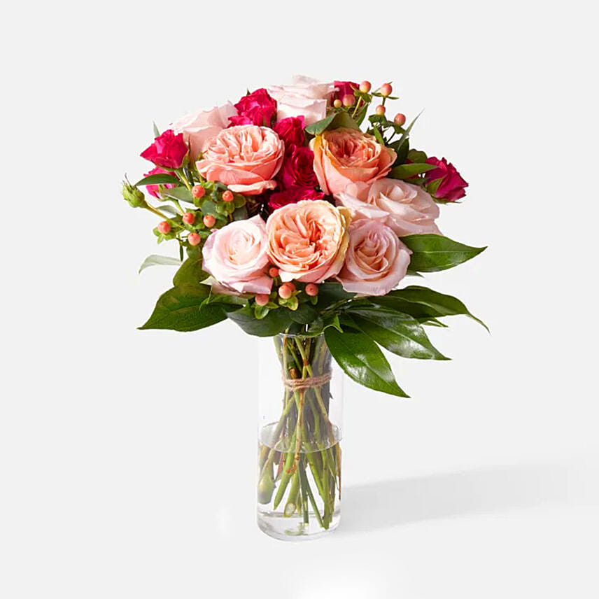 Online Appealing Assorted Rose & Spray Rose Arrangement Gift Delivery ...