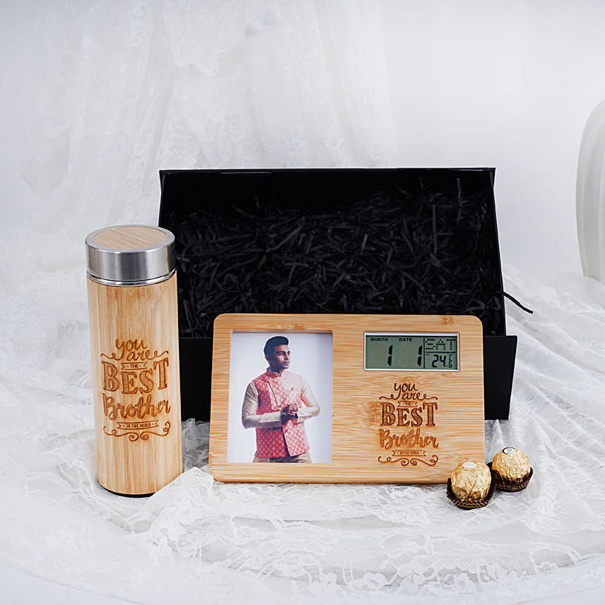 Order Best Brother Bottle and Personalised Clock Online | Same-Day ...