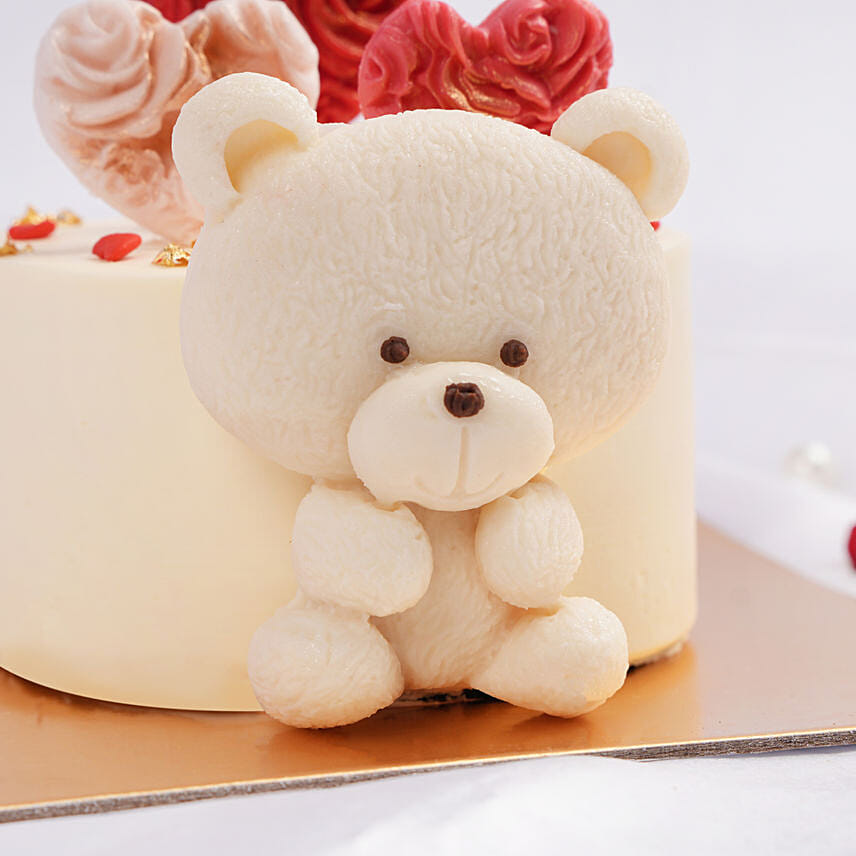 Order Cute Teddy Mono Cake Online | Same-Day Delivery UAE - Fnp.ae