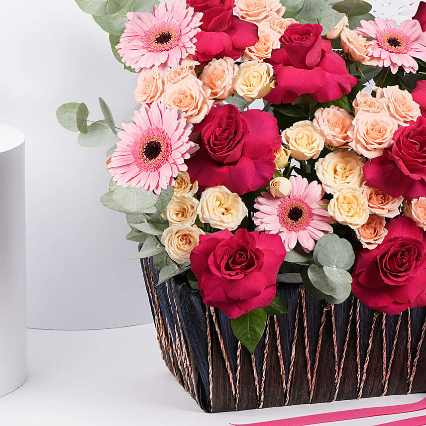 Order Birthday Balloon & Flower Basket Online | Same-Day Delivery UAE ...