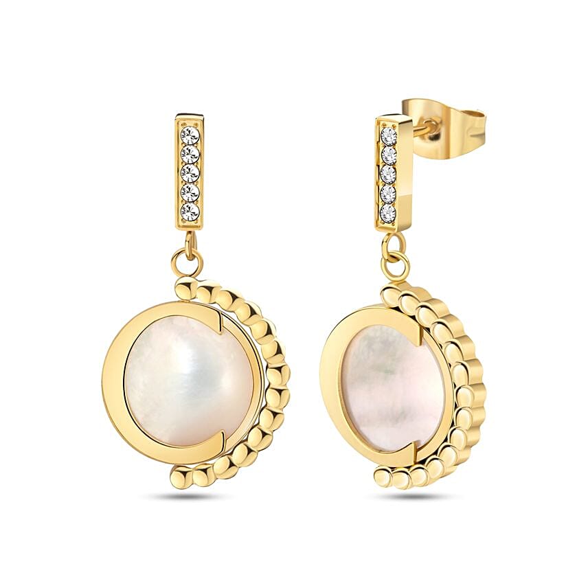 Order Cerruti 1881 Eclipse Circle Gold MOP Jewellery Set For Her Online ...