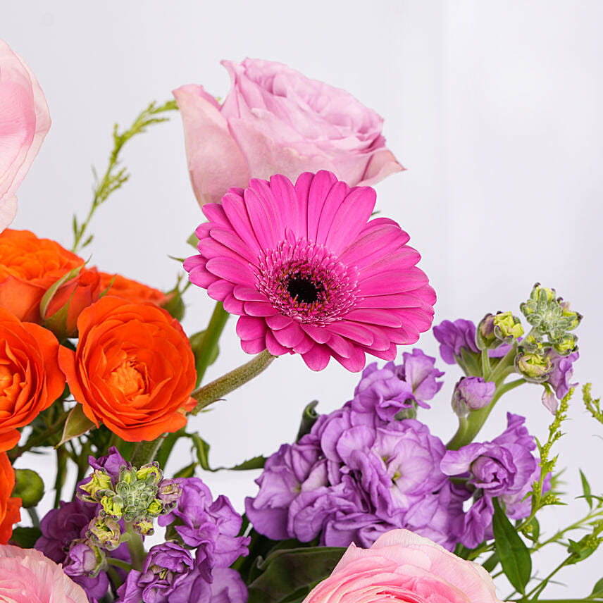 Order Vibrant Sunset Mix Floral Box Arrangement Online | Same-Day ...