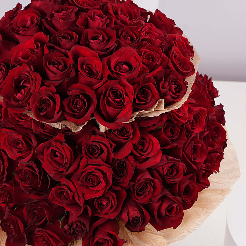 Order Valentine 200 Red Roses Bouquet Online | Same-Day Delivery UAE ...