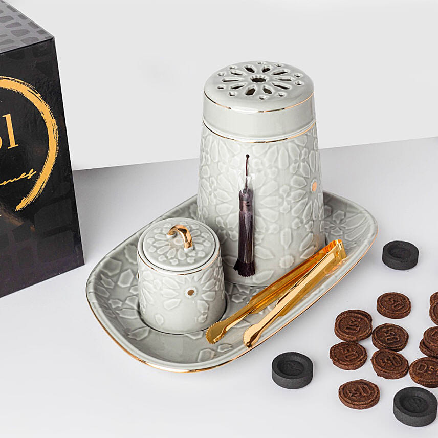 Online Incense Burner from Q51 Perfumes- Beige Gift Delivery in Qatar ...