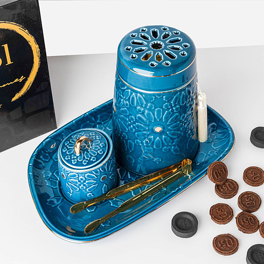 Online Incense Burner from Q51 Perfumes- Blue Gift Delivery in Qatar ...