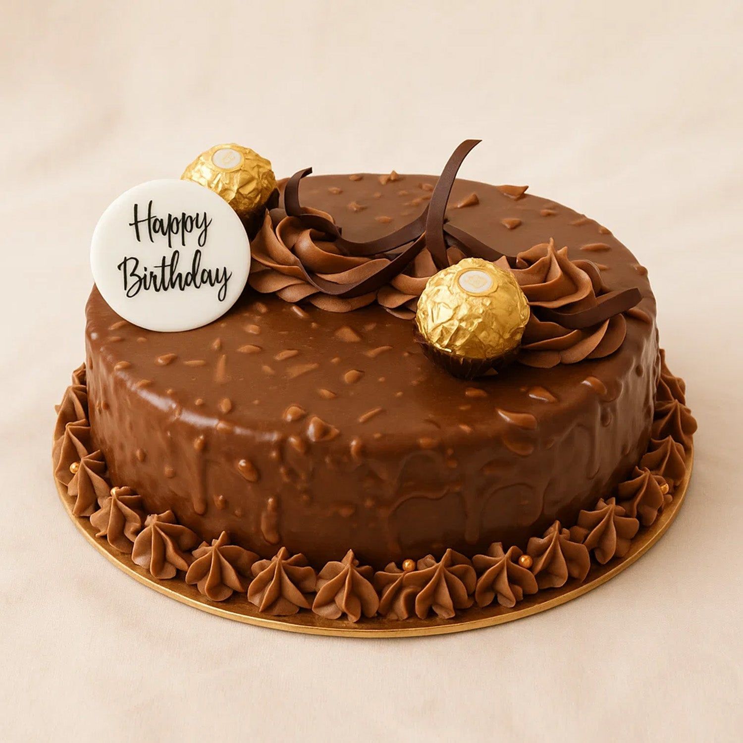 Online Ferrero Rocher Cake N White Flower Box Gift Delivery in Saudi ...