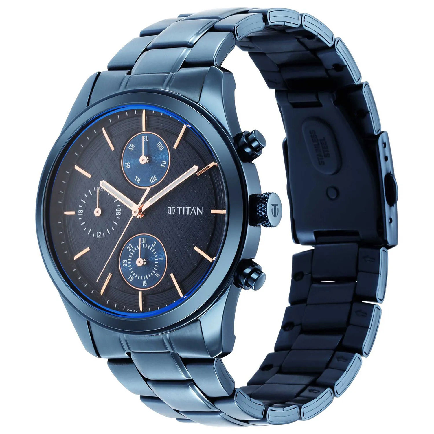 Order Titan Watch Blue Dial Gift For Him Online | Same-Day Delivery UAE ...