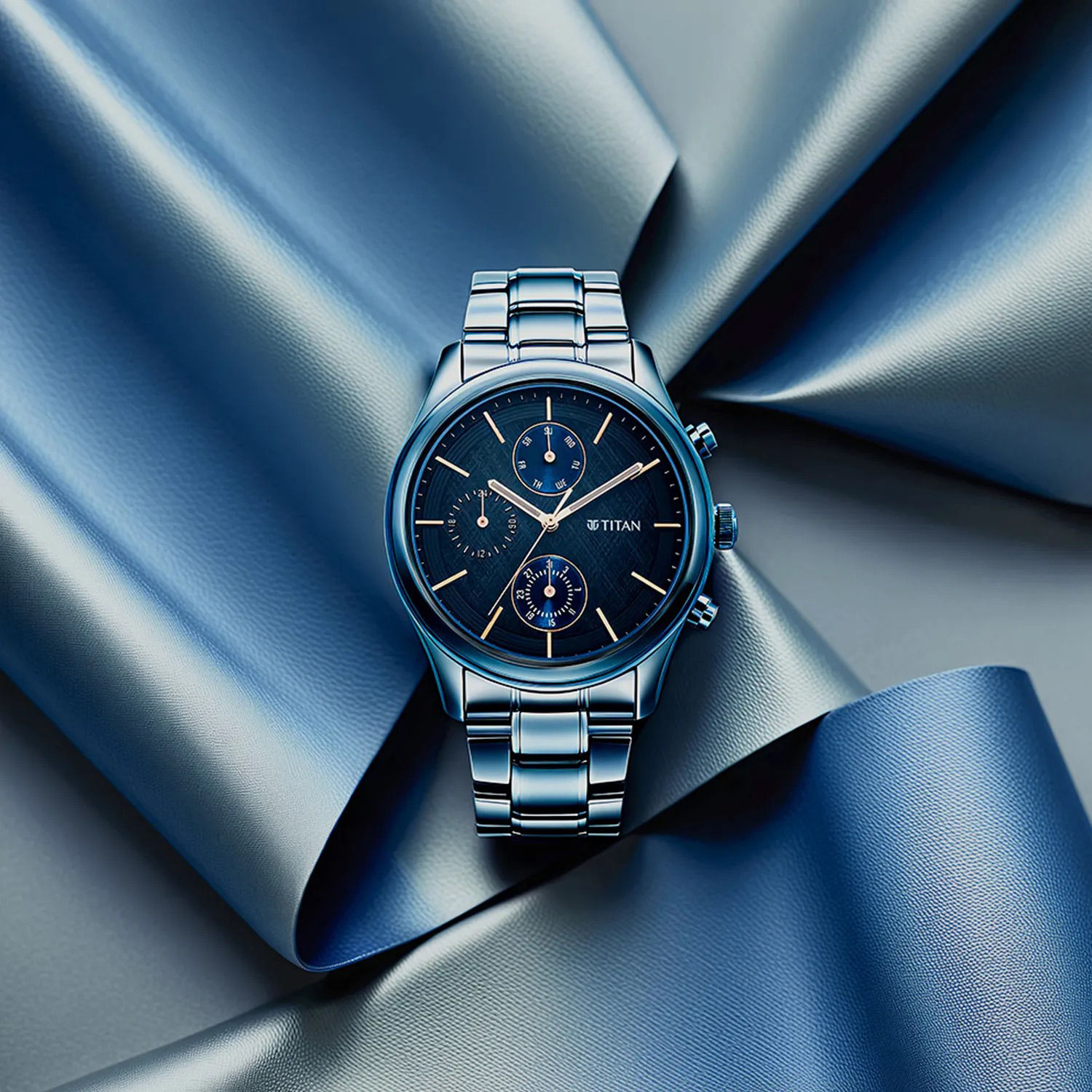 Order Titan Watch Blue Dial Gift For Him Online | Same-Day Delivery UAE ...