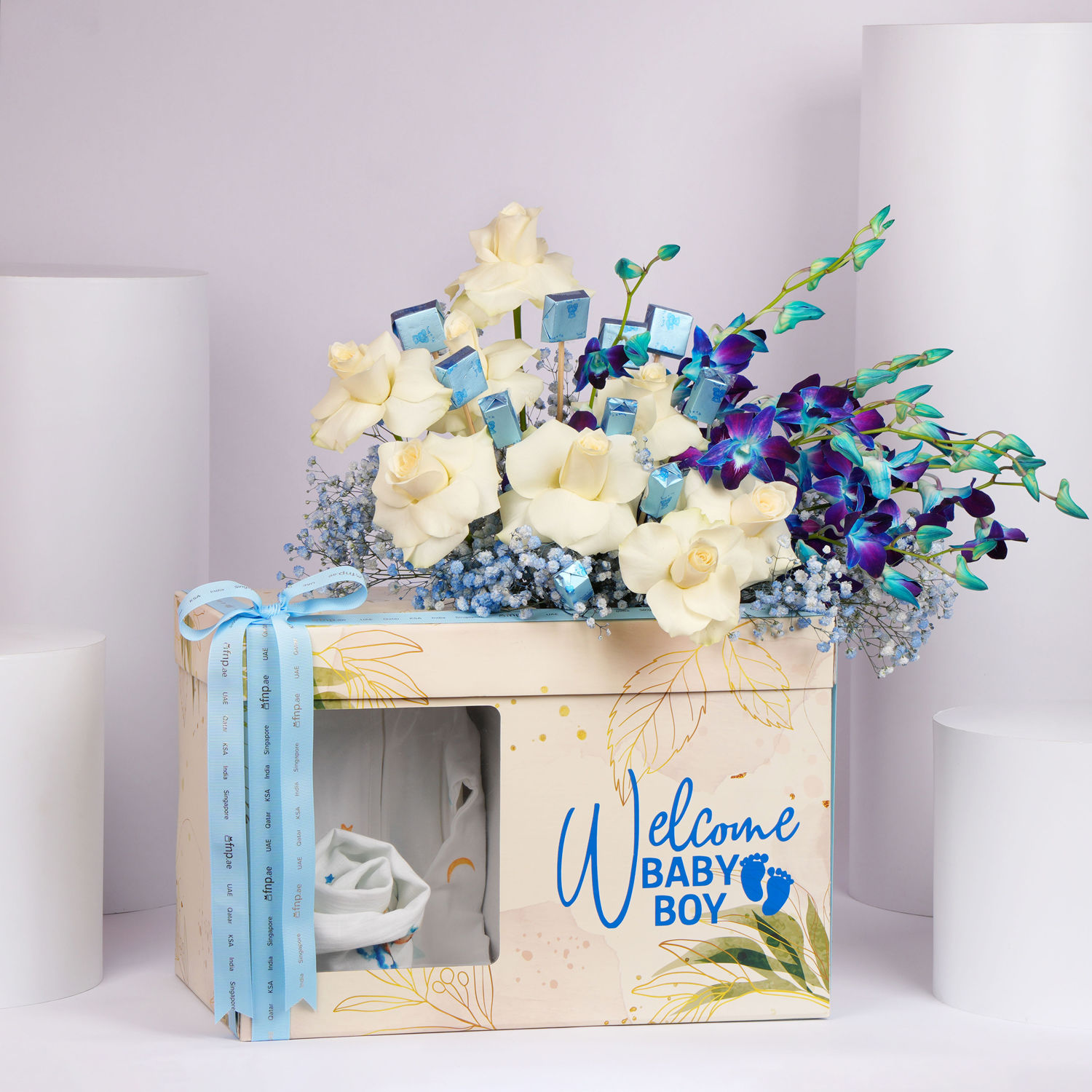 Order Baby Boy Gift Box Online | Same-Day Delivery UAE - Fnp.ae