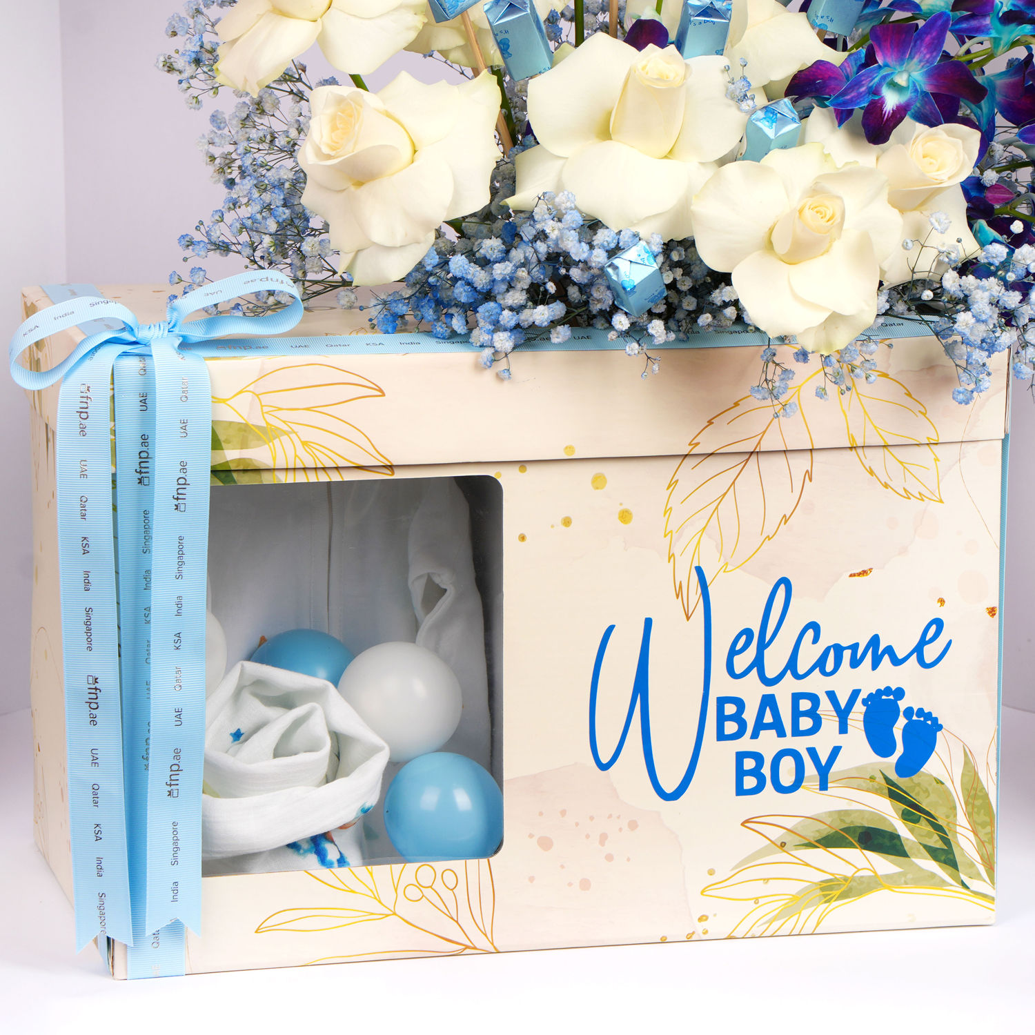 Order Baby Boy Gift Box Online | Same-Day Delivery UAE - Fnp.ae