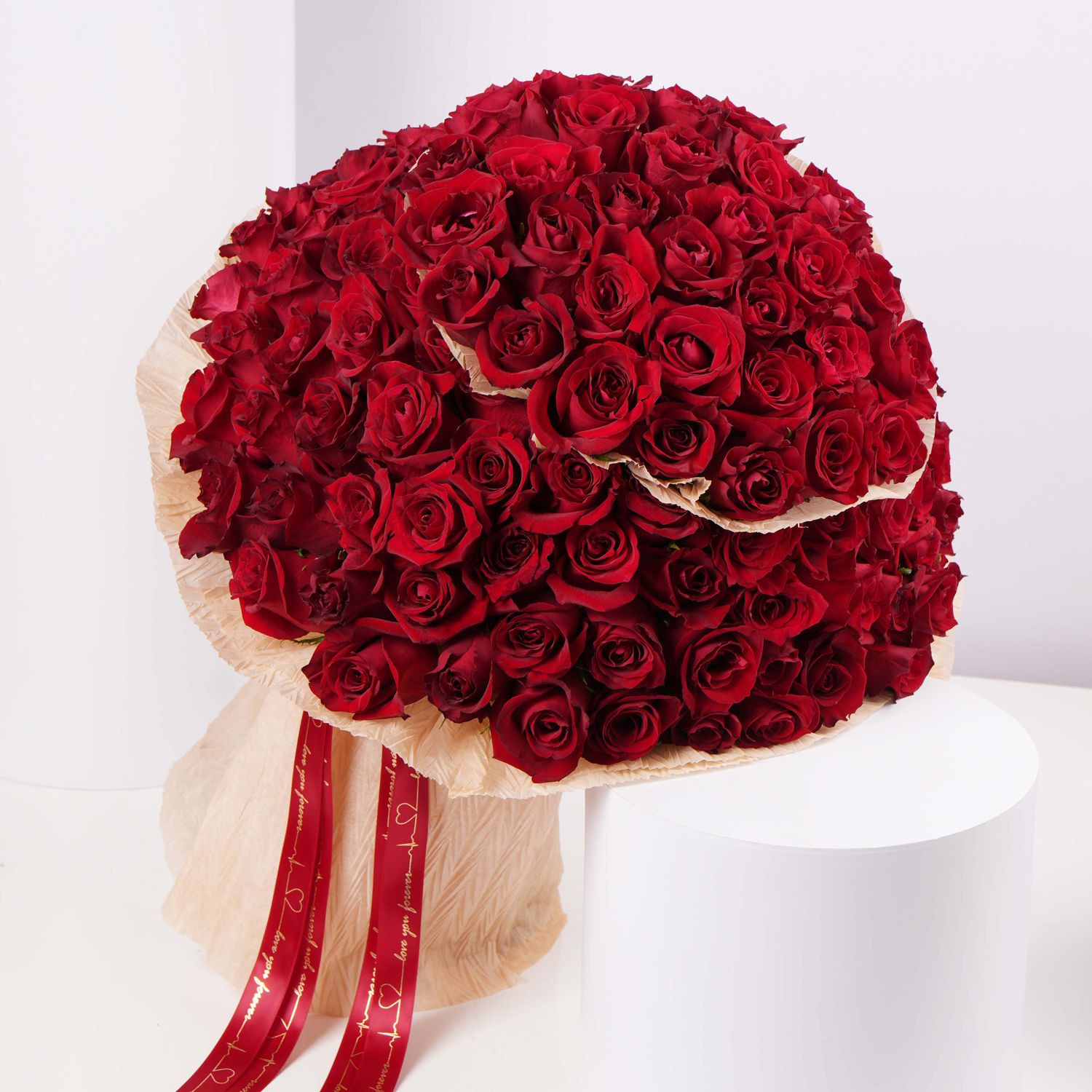 Order Valentine 200 Red Roses Bouquet Online | Same-Day Delivery UAE ...