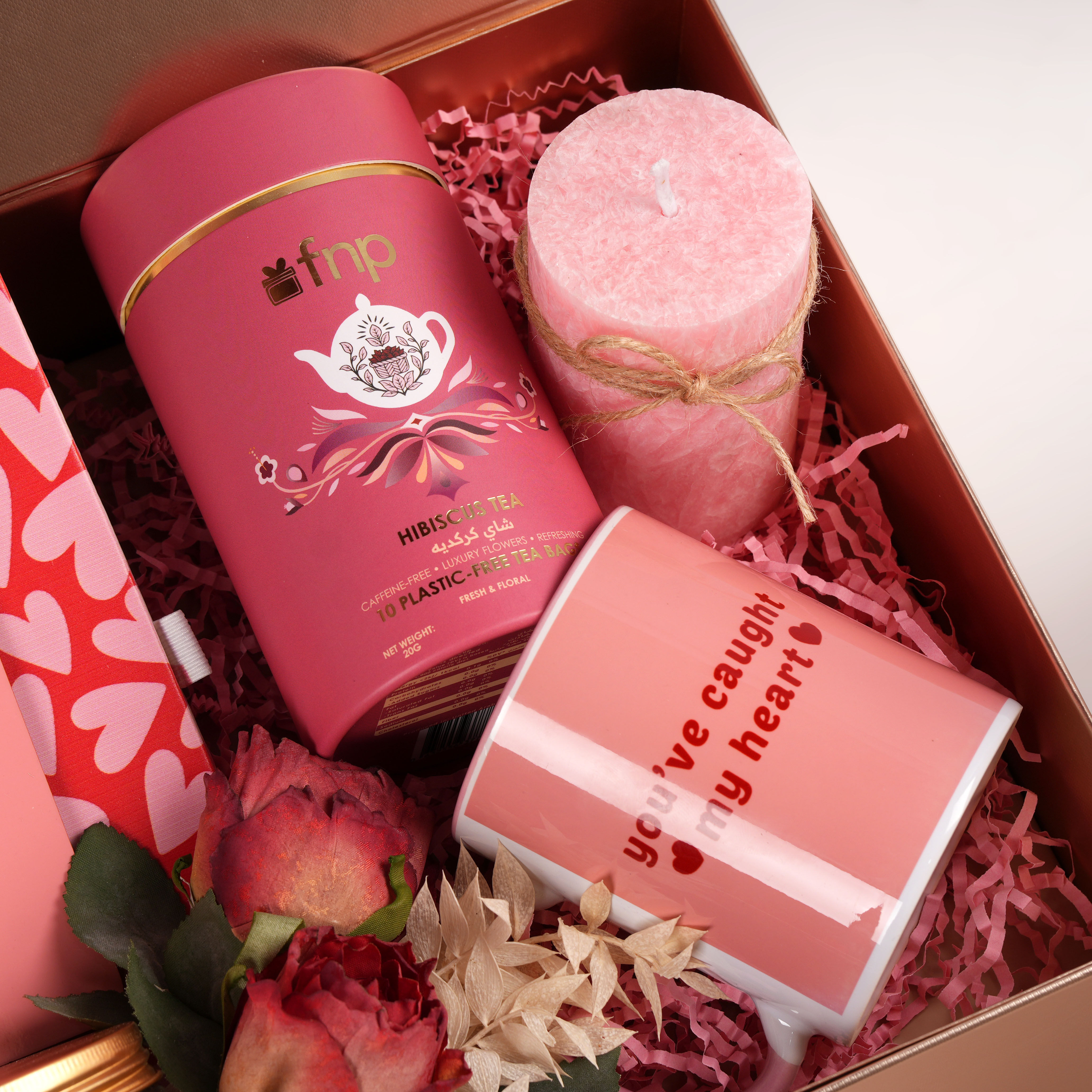 Order Pink Bliss Valentine Hamper Online | Same-Day Delivery UAE - Fnp.ae